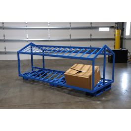 Pick Rack, 96x40, 2 Angled Shelves, Double-Sided