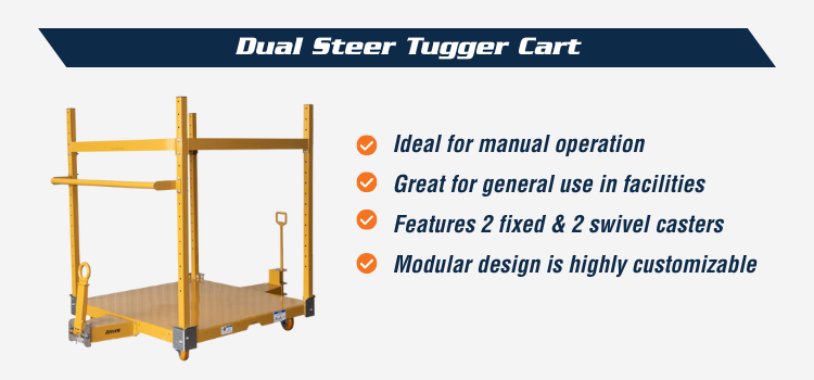 Steering for Your Tugger Cart System: 3 Types of Industrial Trailers - Blog